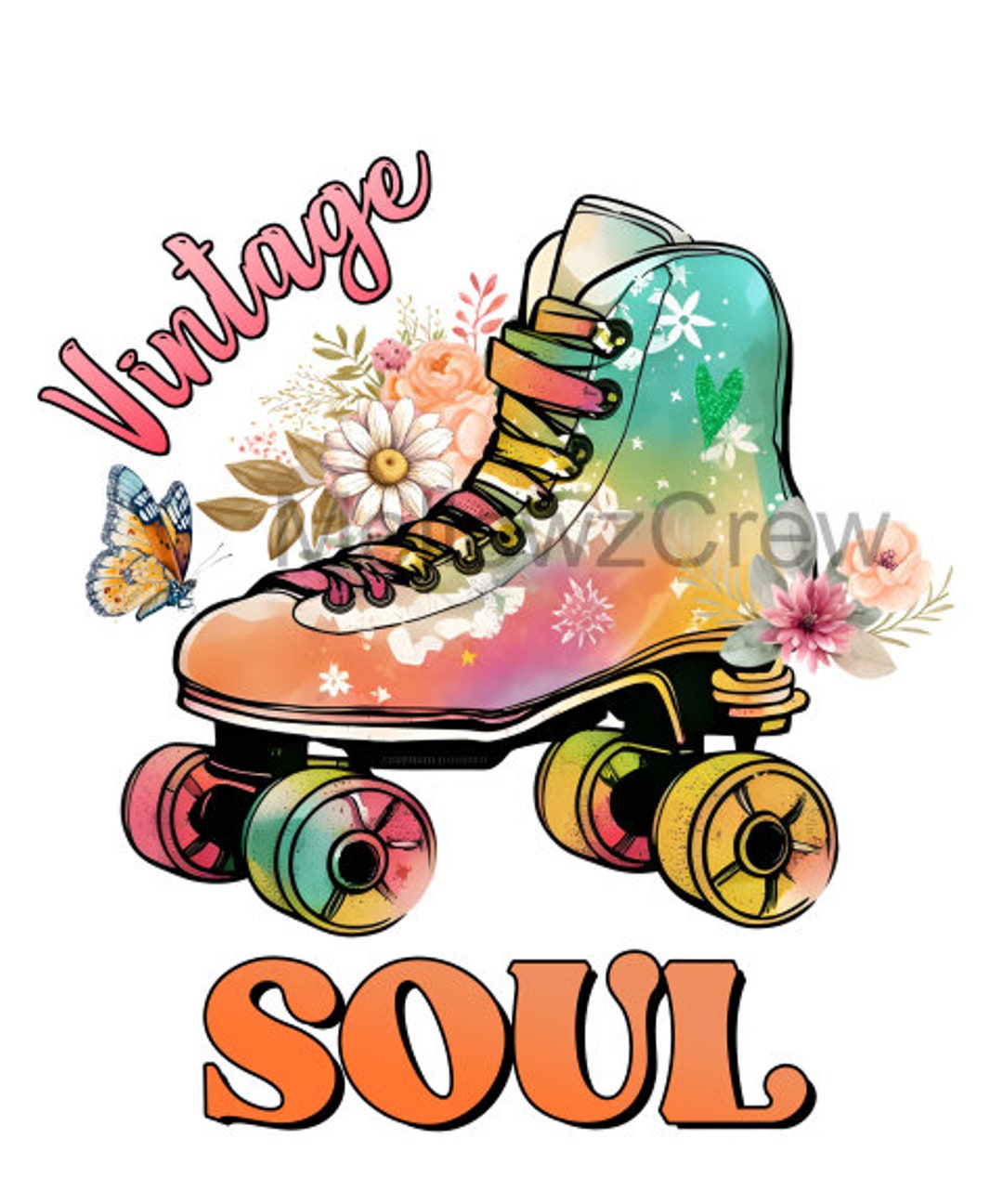 Vintage Soul Png Sublimation Design, Rolling Skate Png, Roller Skates ...