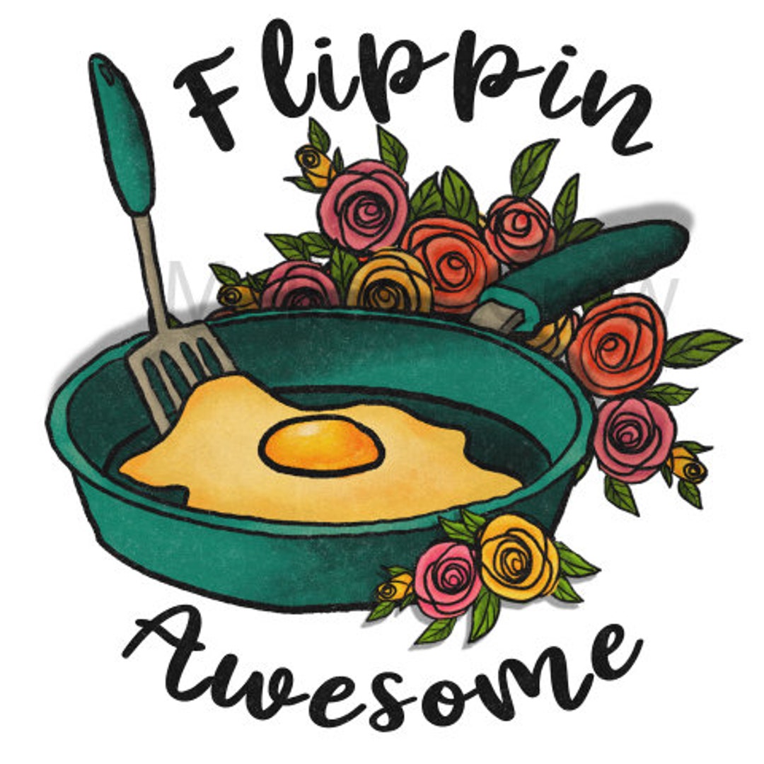 Flippin Awesome PNG | Funny Kitchen Design | Kitchen Png | Sublimation ...