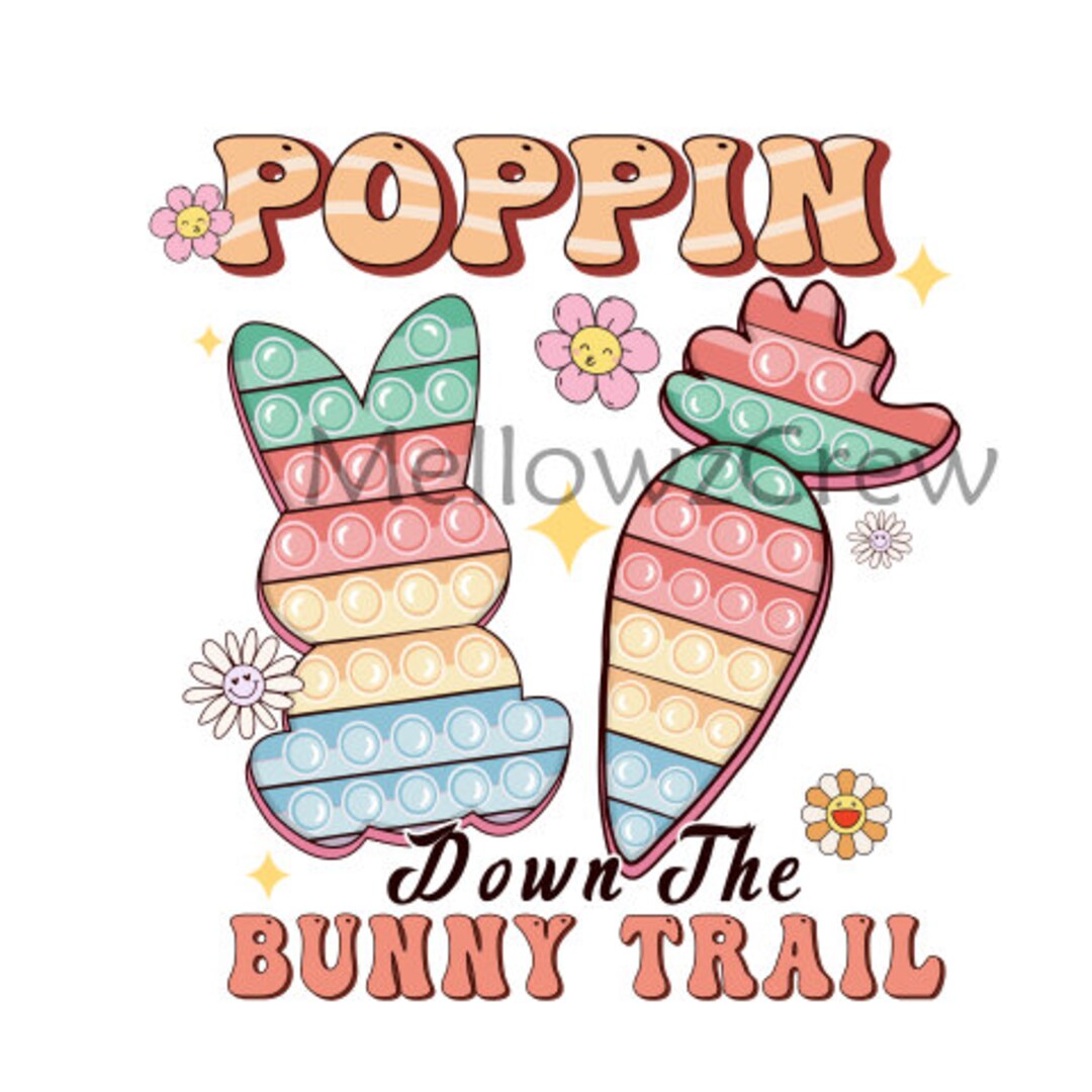 Poppin Down the Bunny Trail Png, Kids Easter Png, Kids Png, Easter Png ...