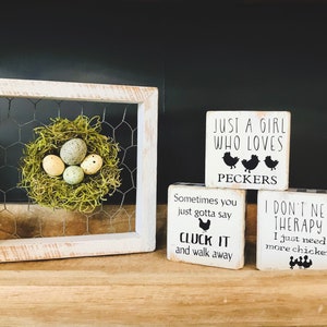 Chicken Sign/ Chicken Wire Decor/ Rustic Wall Decor/ Chicken Coop Decor ...