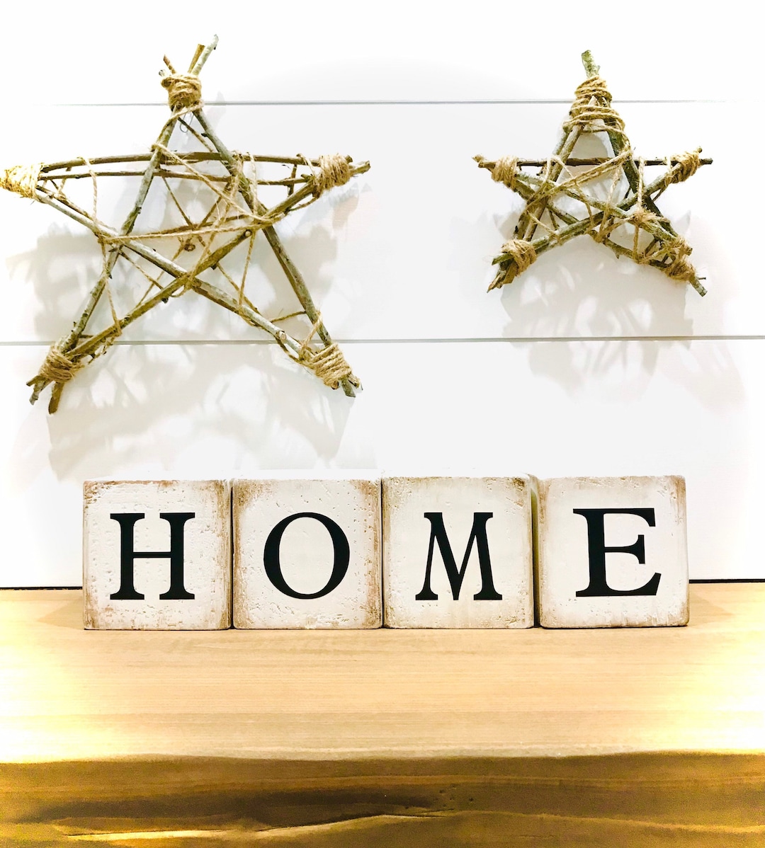 Customizable Wood Block Signs, Personalized Name Blocks, Wooden Block ...