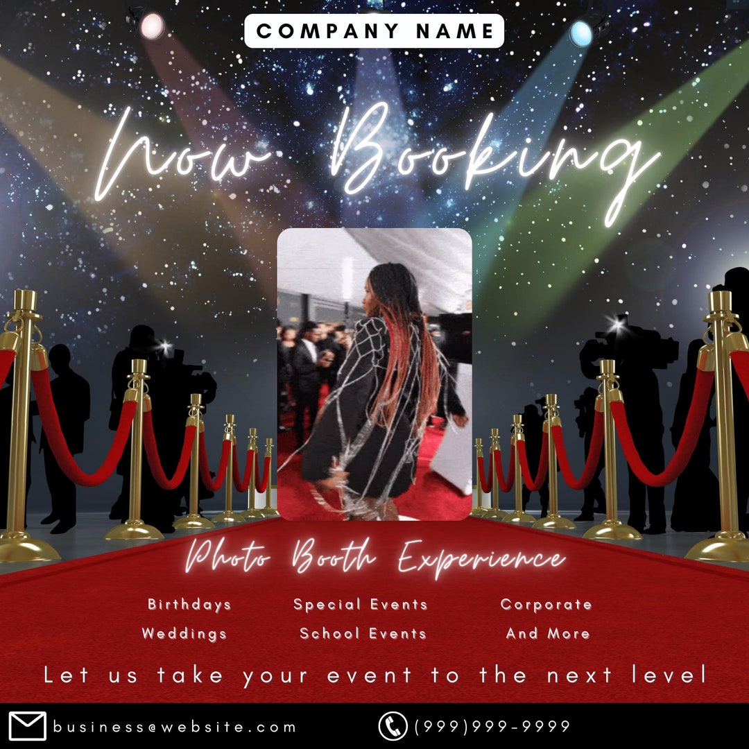 Photo Booth Flyer 360 Photo Booth Flyer Editable Flyer Party Flyer DIY ...