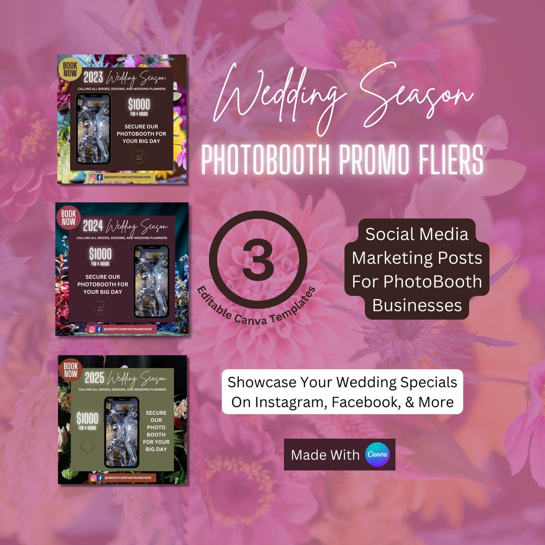 360 Photo Booth Flyer | Photobooth Flyer | Wedding Season Flyer ...