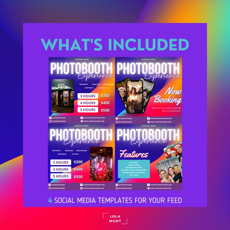 Photo Booth Flyer | 360 Photo Booth Flyer | Photo Booth Business ...