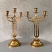 A Pair of Swedish Art Noveau 3 Arms Brass Candelabra , Jugend Sweden ...