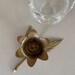Vintage Scandia Present Sweden Brass Floral Candle Holder, Mid Century ...