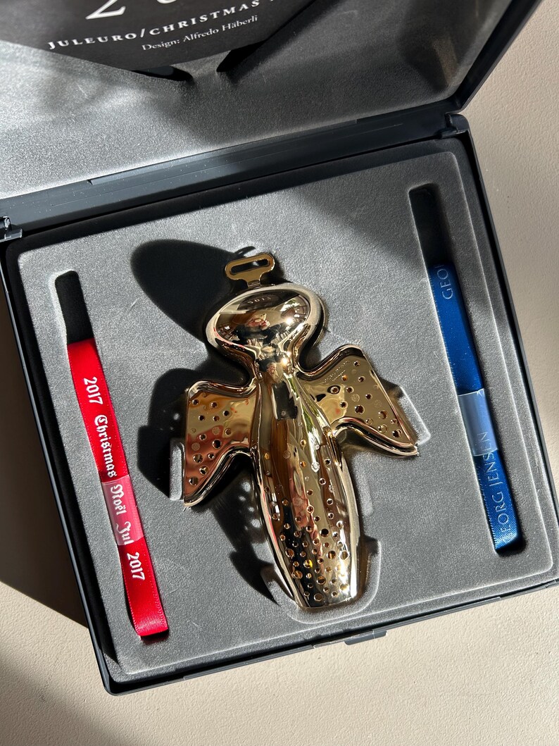 Georg Jensen Gold Plated Angel Christmas Ornament - Alfredo Häberli ...