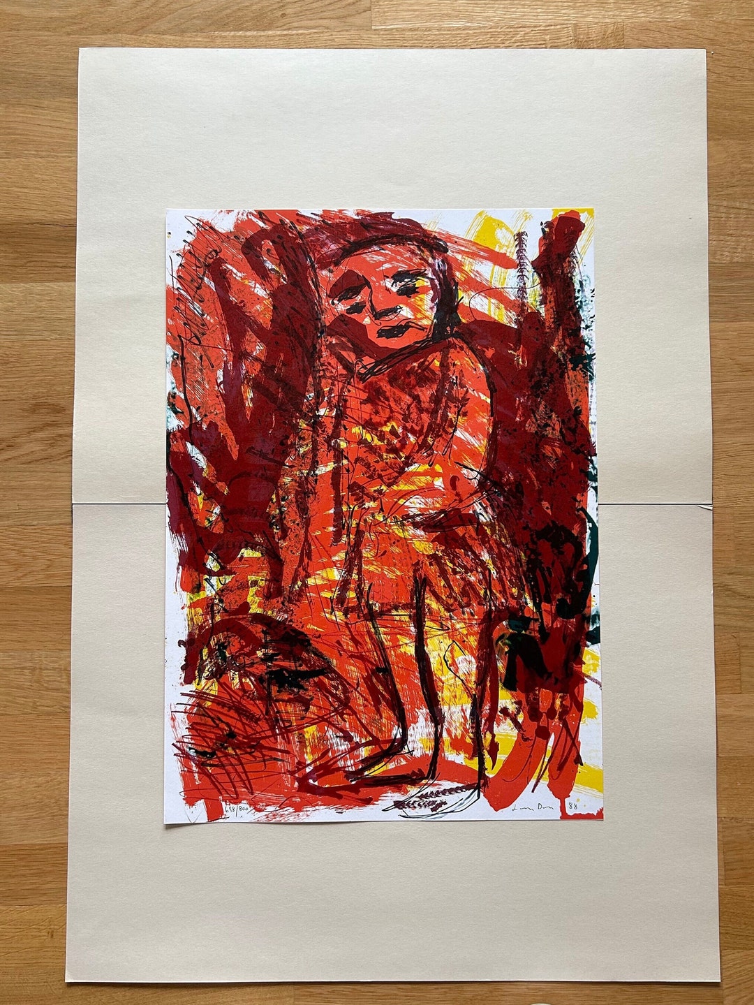 Lars Dan Vintage Original Signed Lithograph Semi-abstract Art From ...