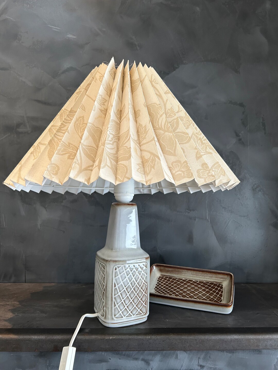 Soholm Einar Johansen Table Lamp and Dish Danish 60s Retro Lighting ...