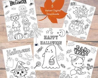 Ultimate Halloween Printable Coloring Book Bundle - Etsy