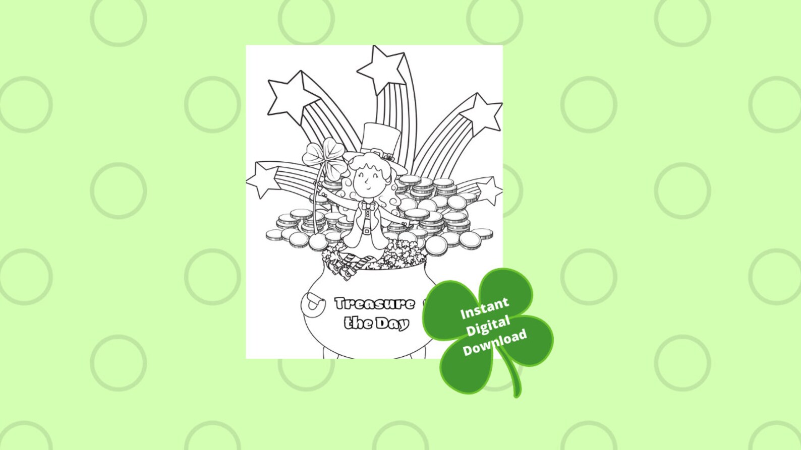 St. Patrick's Day Coloring Pages March Coloring Pages for | Etsy