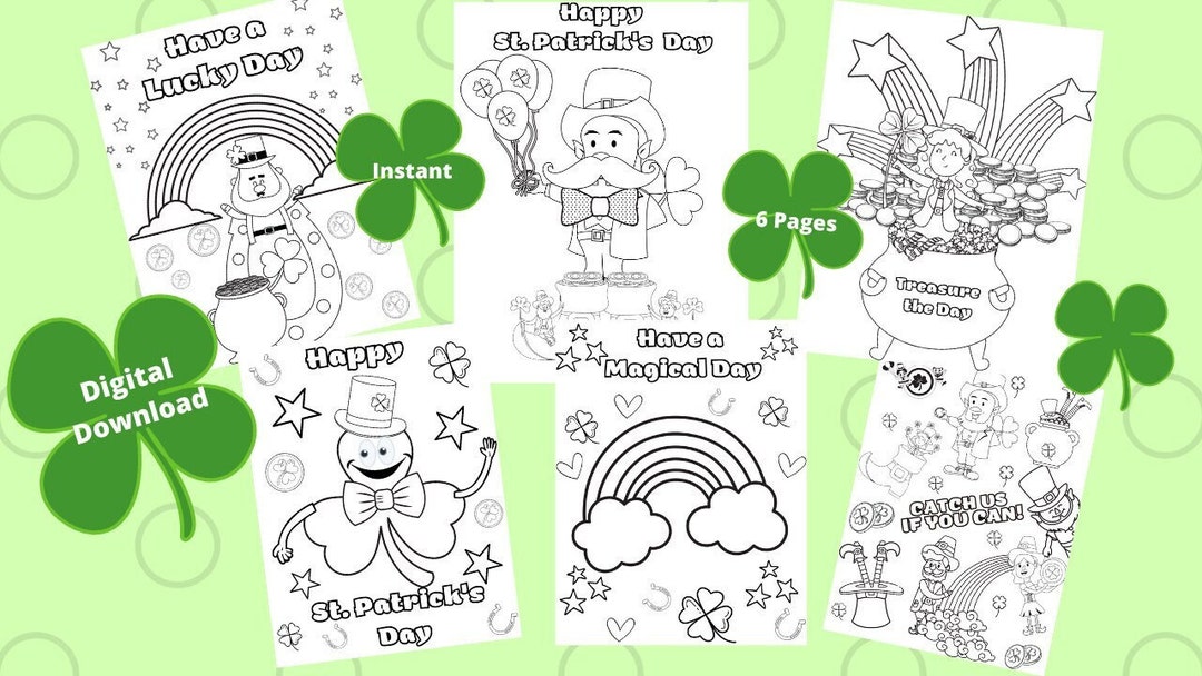 St. Patrick's Day Coloring Pages, March Coloring Pages for Kids ...