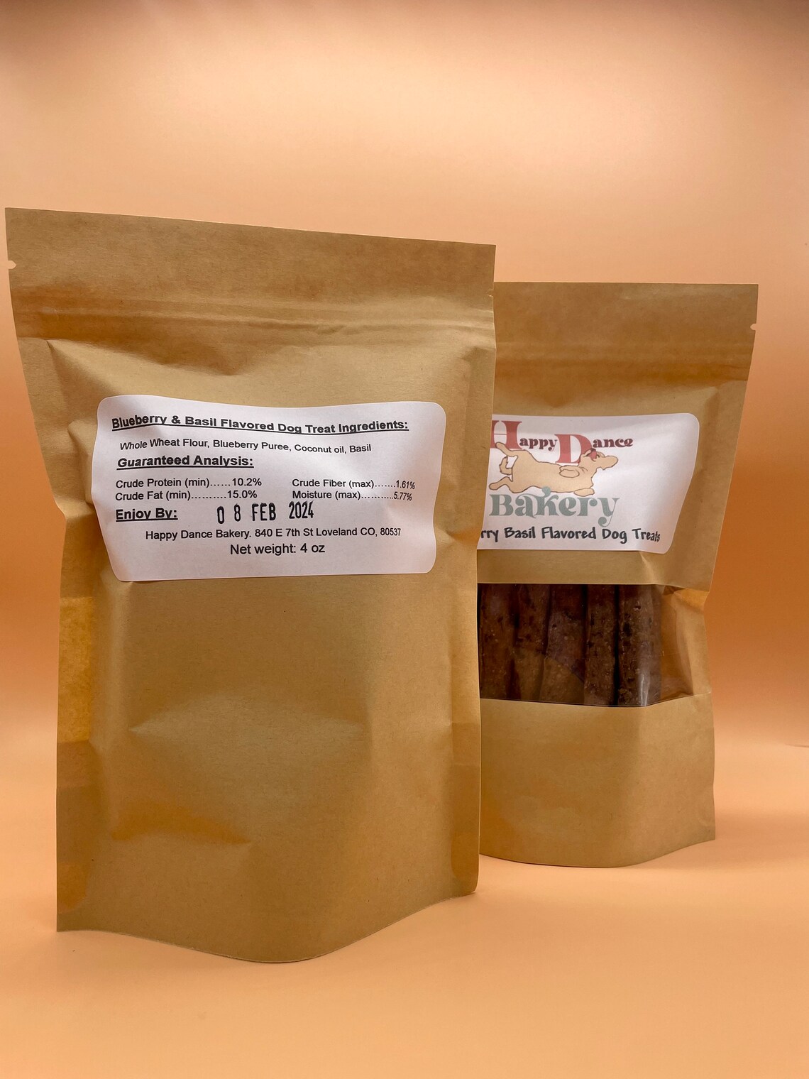 Blueberry Basil Flavored Dog Bones, Dog Treat, Homemade Dog Treat ...