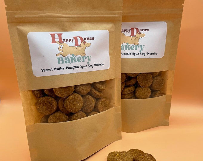 Peanut Butter Pumpkin Spice Flavored Dog Treats, Training Treats ...