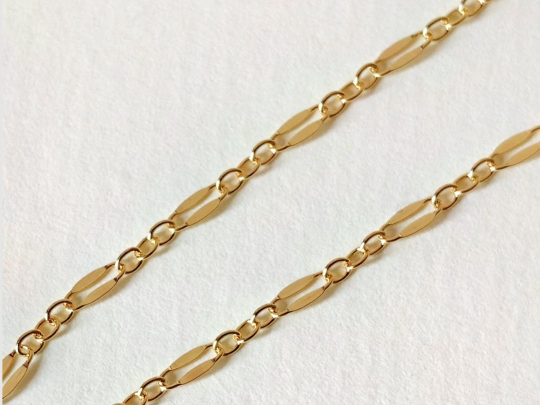 1 Foot 14K Gold Filled Dapped Chain, 1.68mm, Chain for Jewelry Making ...