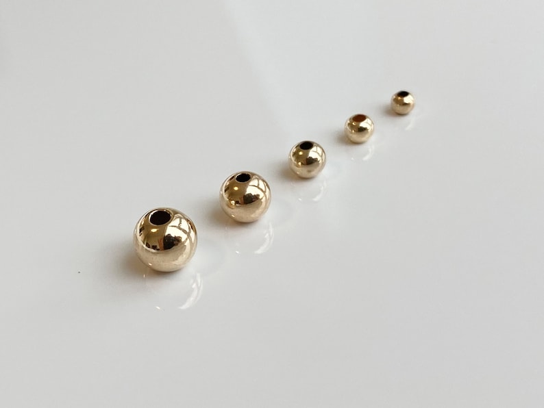 BULK - 14K Gold Filled Round Beads, 2mm/2.5mm/3mm/4mm/5mm Beads ...