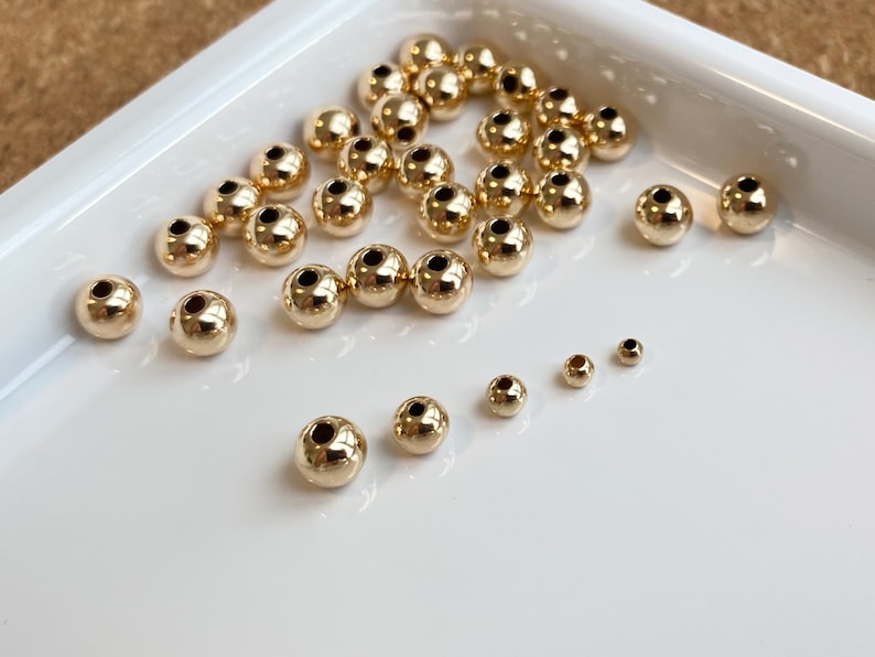14K Gold Filled Round Beads Bulk 2mm/2.5mm/3mm/4mm/5mm Beads - Etsy