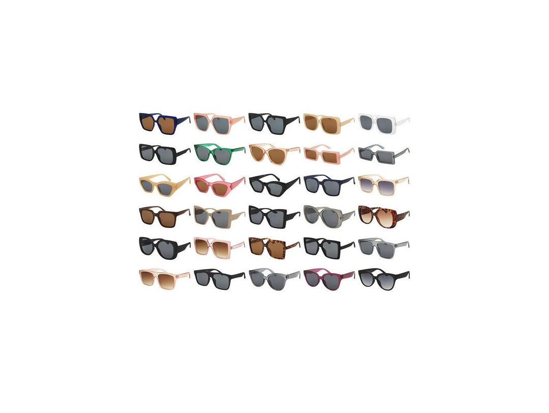 Ladies Sunglasses Assorted 36 PCS per Box Fashion Glasses Festival Fun ...