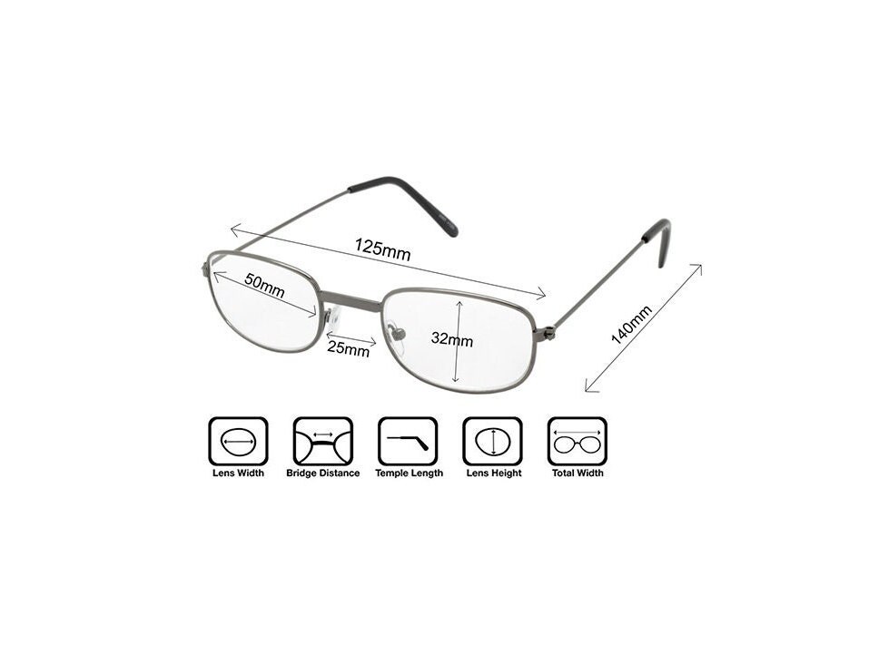 Reading Glasses 8 Pairs Mens Womens Unisex Readers Classic Metal Wire ...