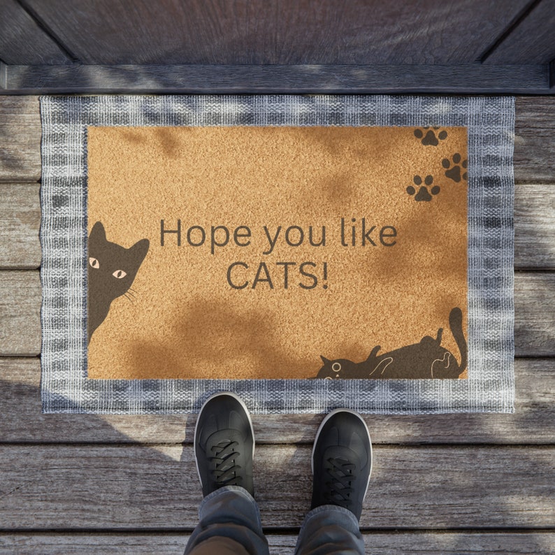 Hope You Like Cats Door Mat, Cats, Trending, Doormat , Kitty, Kitten - Etsy