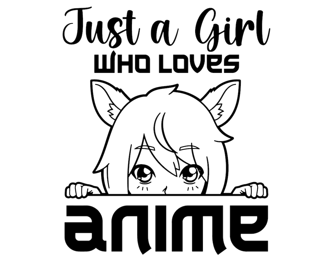Anime Girl Decal - Etsy