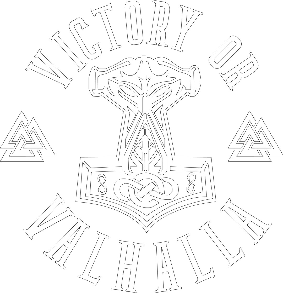 Victory or Valhalla Vinyl Sticker - Etsy