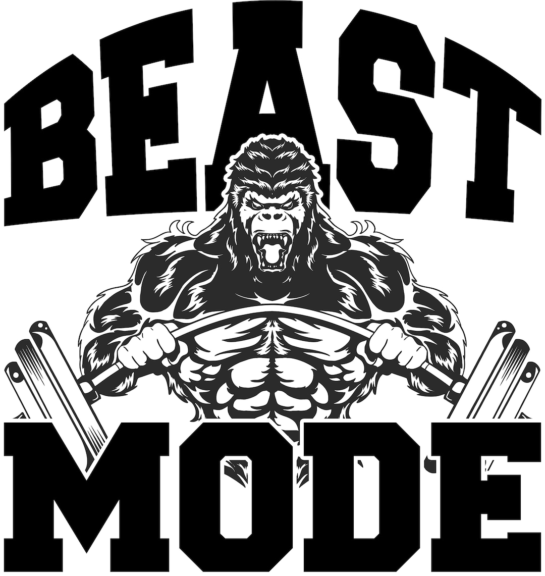 Beast Mode Vinyl for Shirt, Car or in the House. - Etsy