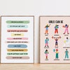 Affirmation Powerful Girls Power Iconic Women Wall Print Educational ...