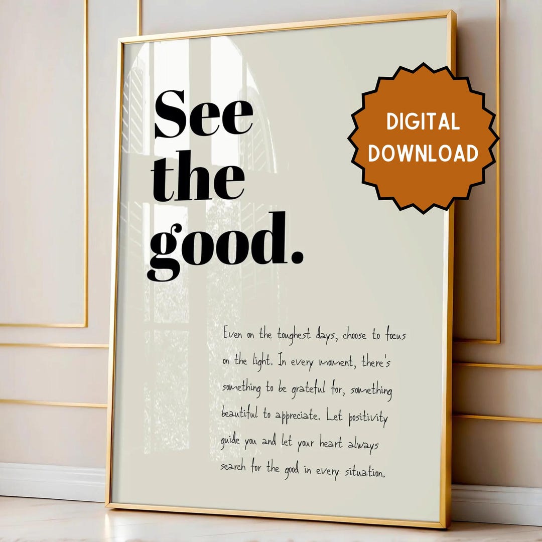 See the Good Quote (digital Download) - Etsy UK