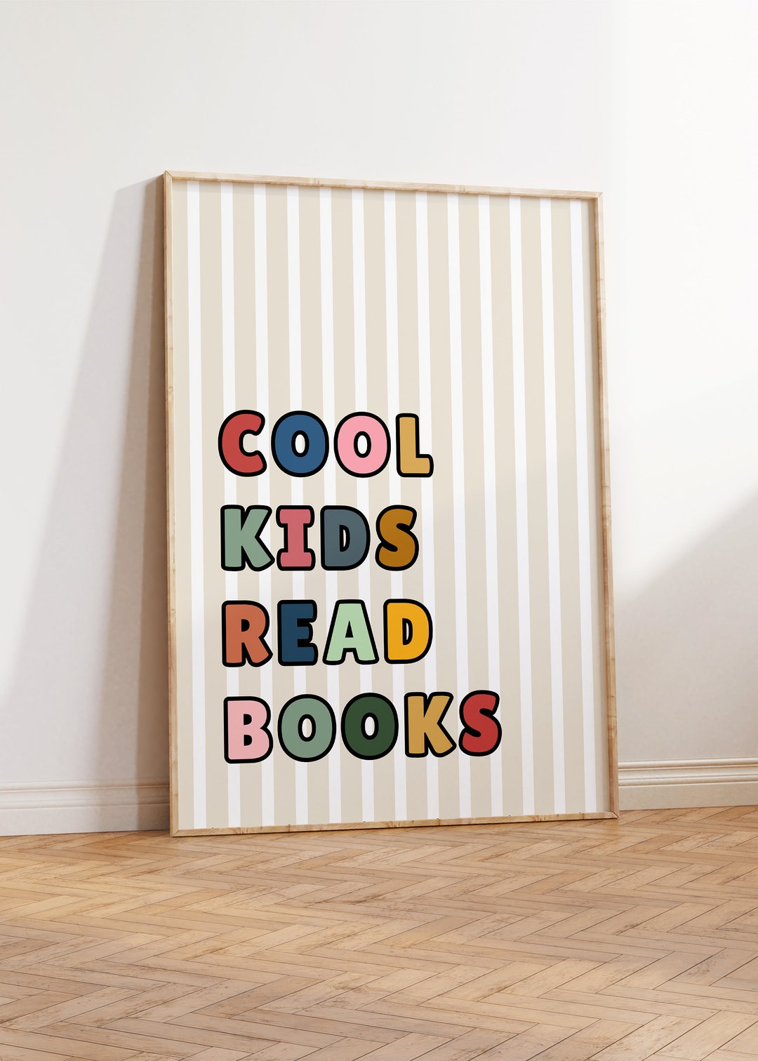 Cool Kids Read Books | Fun Wall Print | Happy | Children's Prints ...