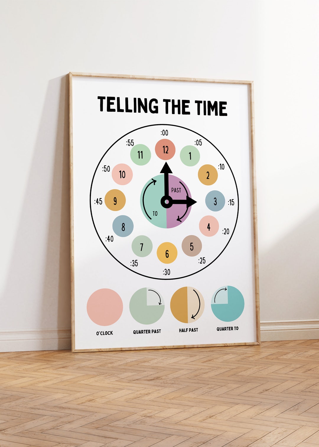 Learn to Tell the Time | Learning and Educational | Print for Nursery ...