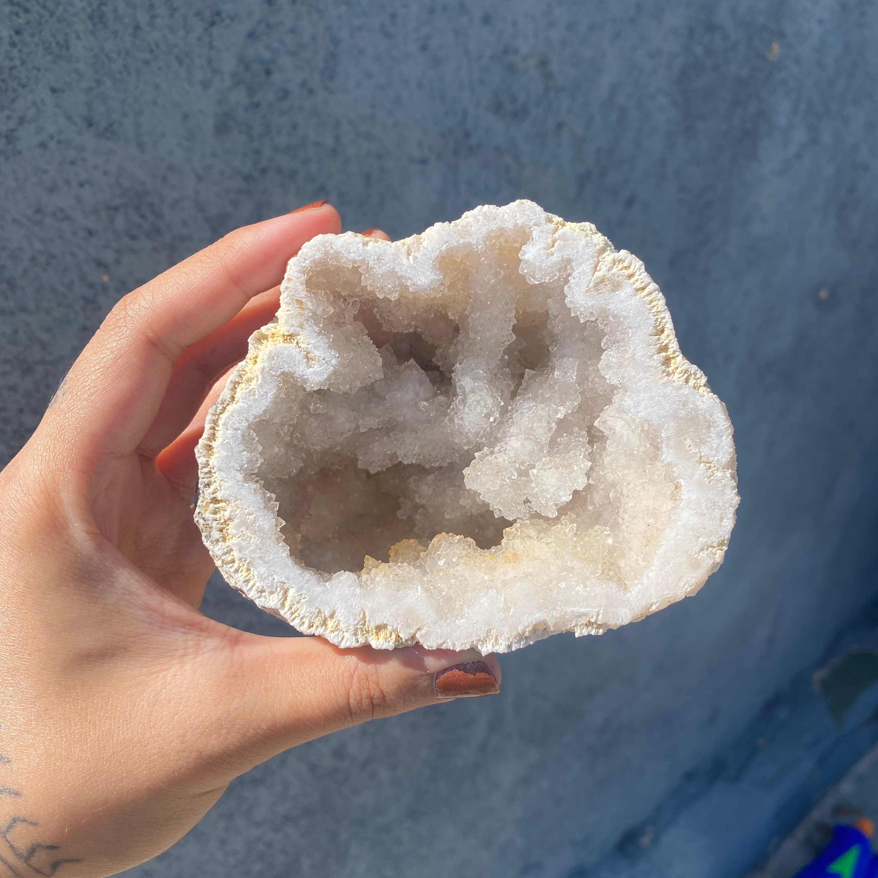 White agate geode store
