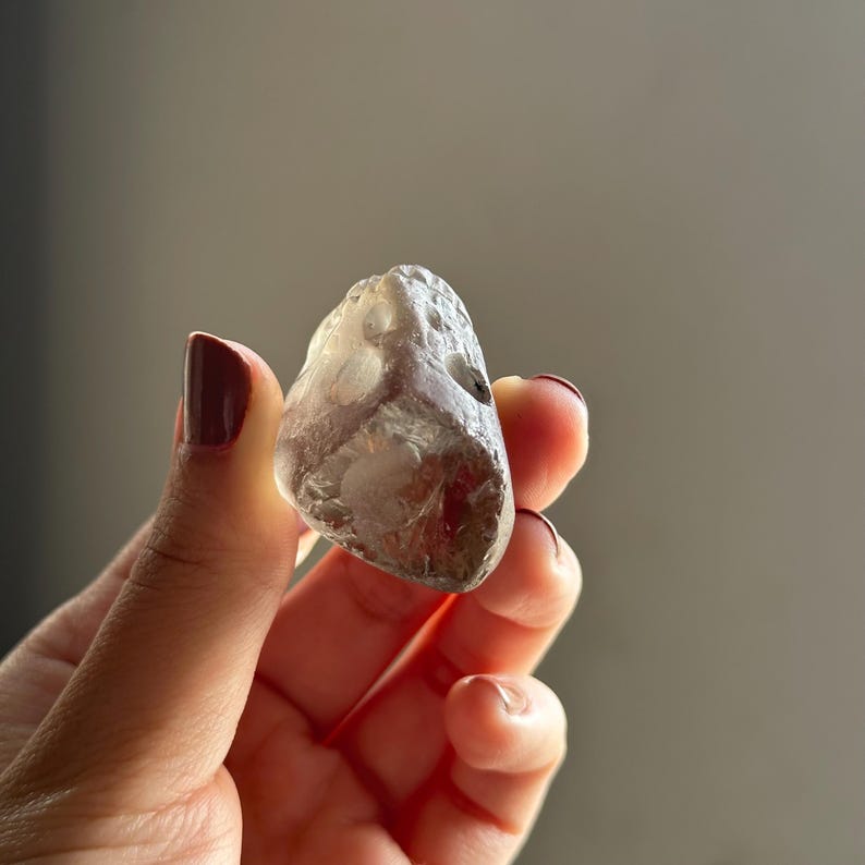 Smoky Quartz Hand Carved Skull Pocket Crystal Amulet “monkey Brains” - Etsy