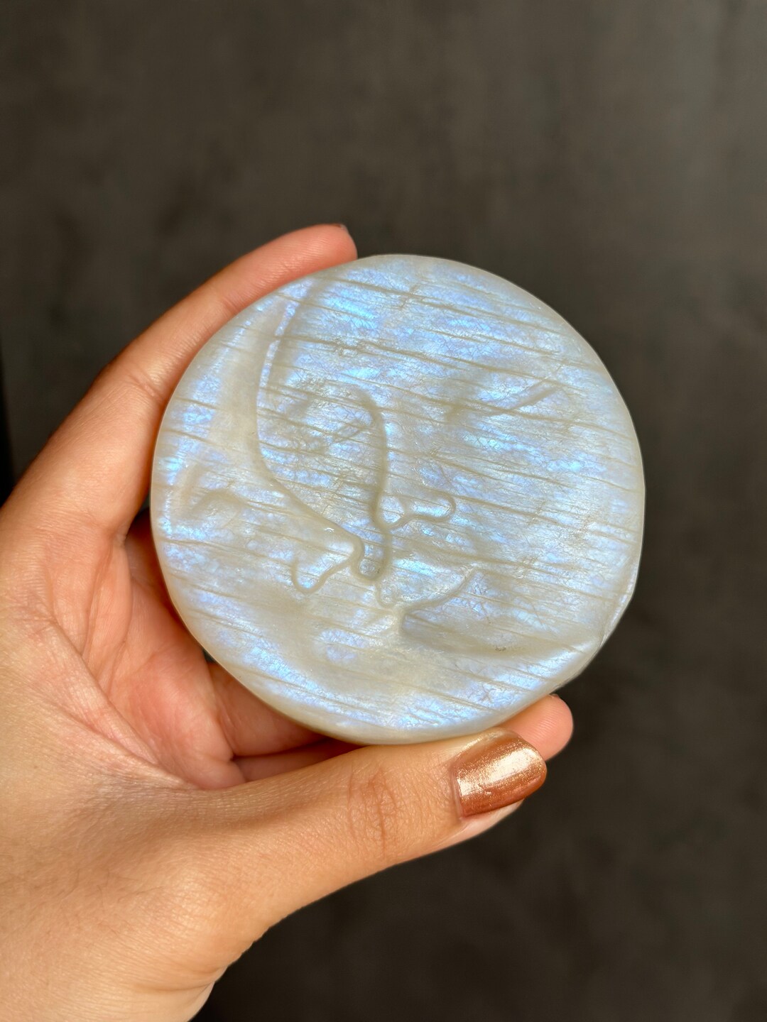 Incredible White Moonstone Sun Moon Faces Carving - Etsy