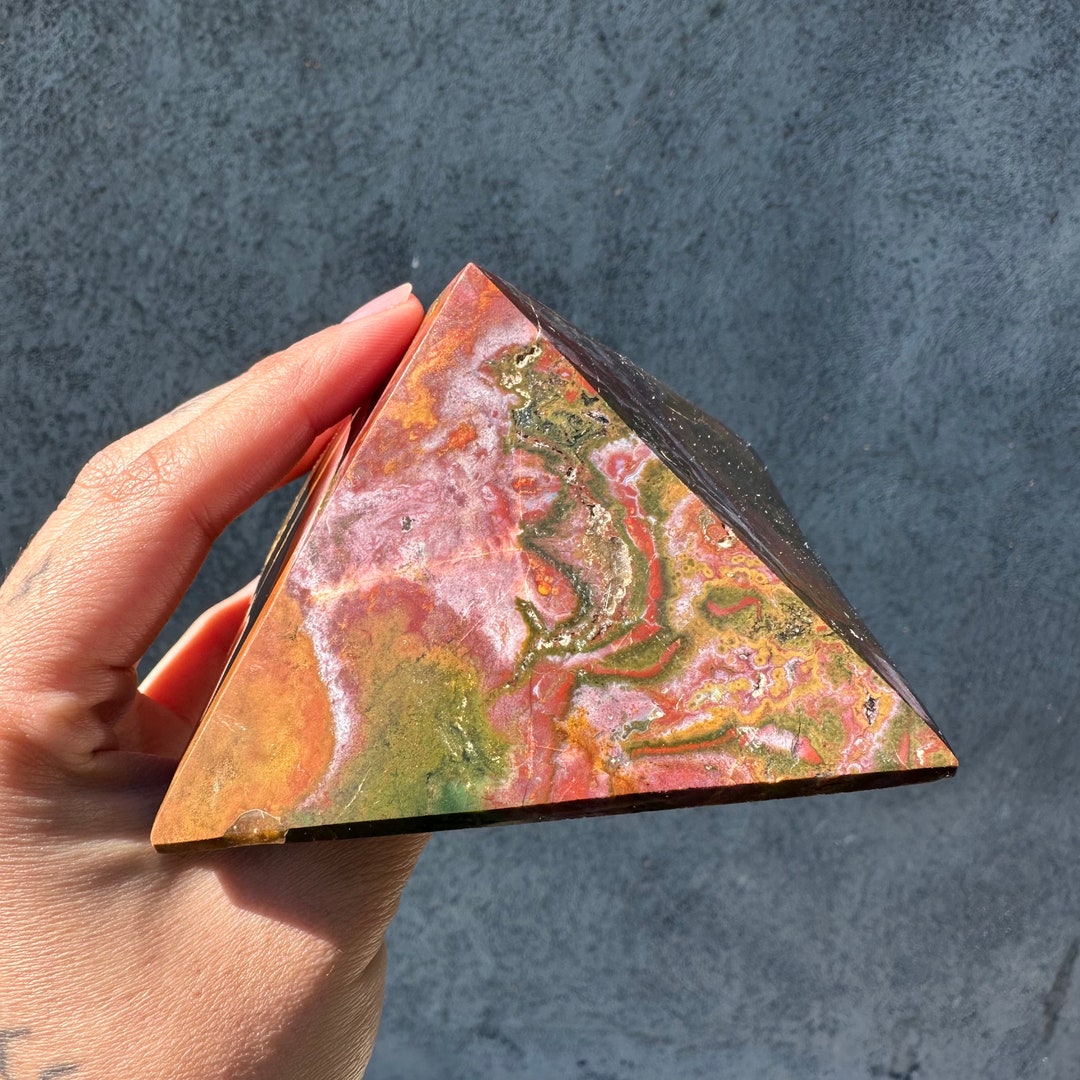 Stunning Sea Jasper Pyramid! - Etsy