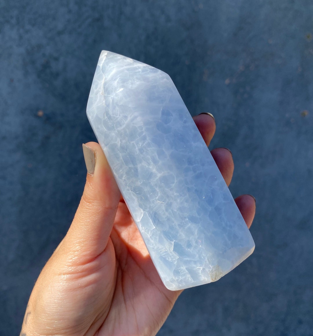 Gorgeous Blue Calcite Tower! - Etsy