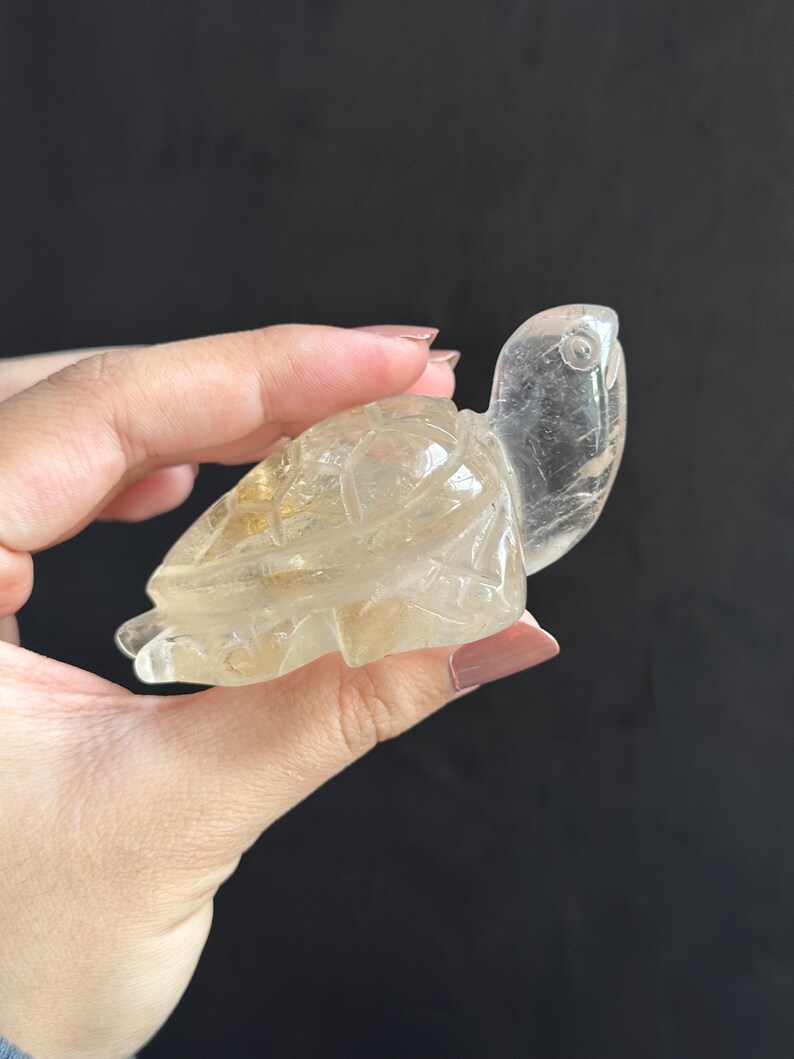 Golden Healer Quartz Turtle Carving! - Etsy