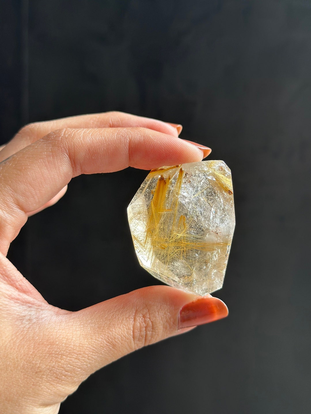 Stunning Golden Rutile Quartz Freeform - Etsy