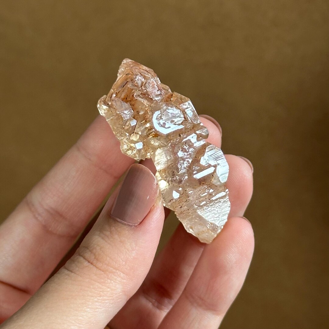 Stunning Raw Elestial Self Healed Clear Quartz Point Cluster - Pocket ...