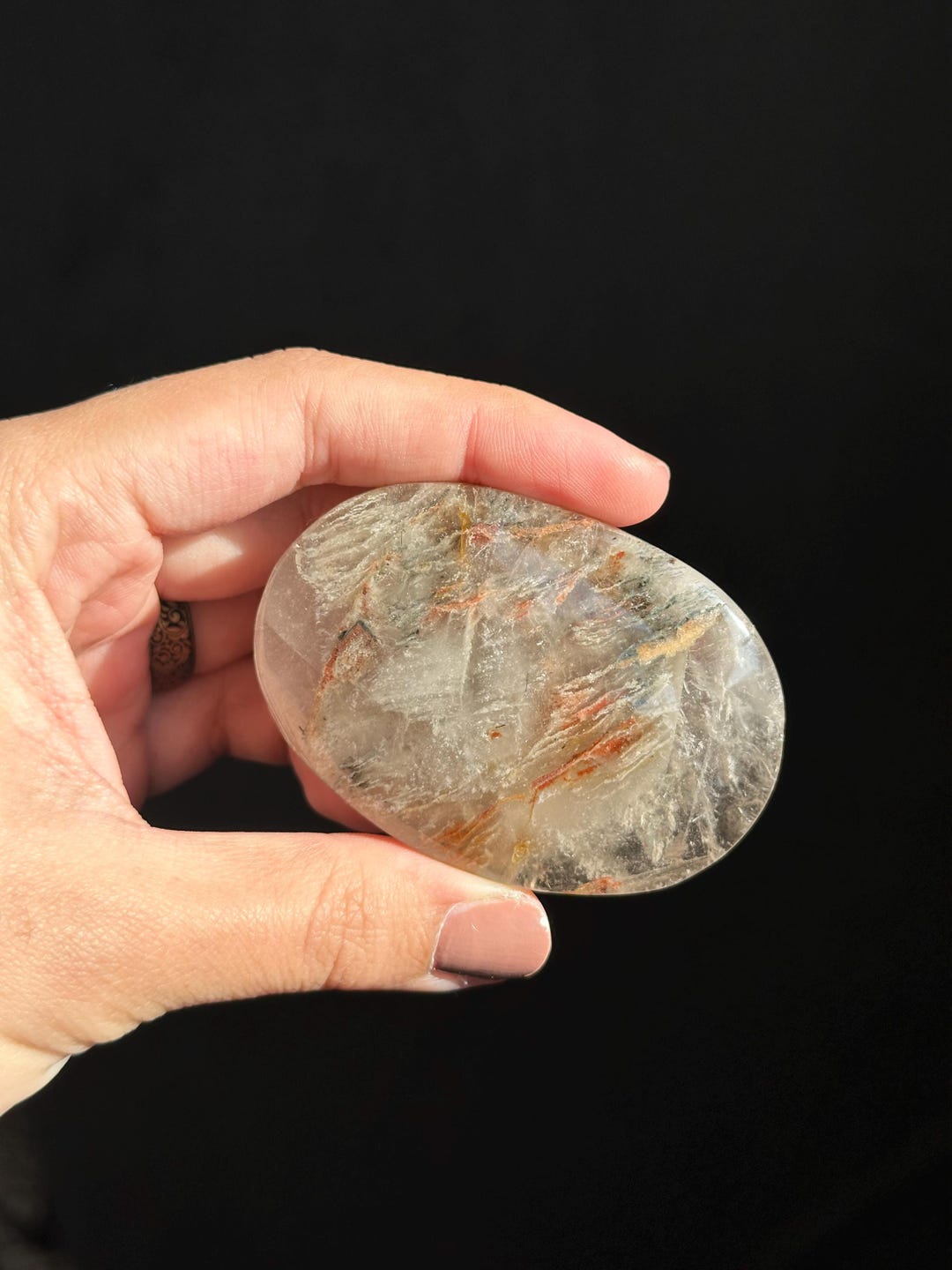 Genuine Lodolite Palm Stone! - Etsy