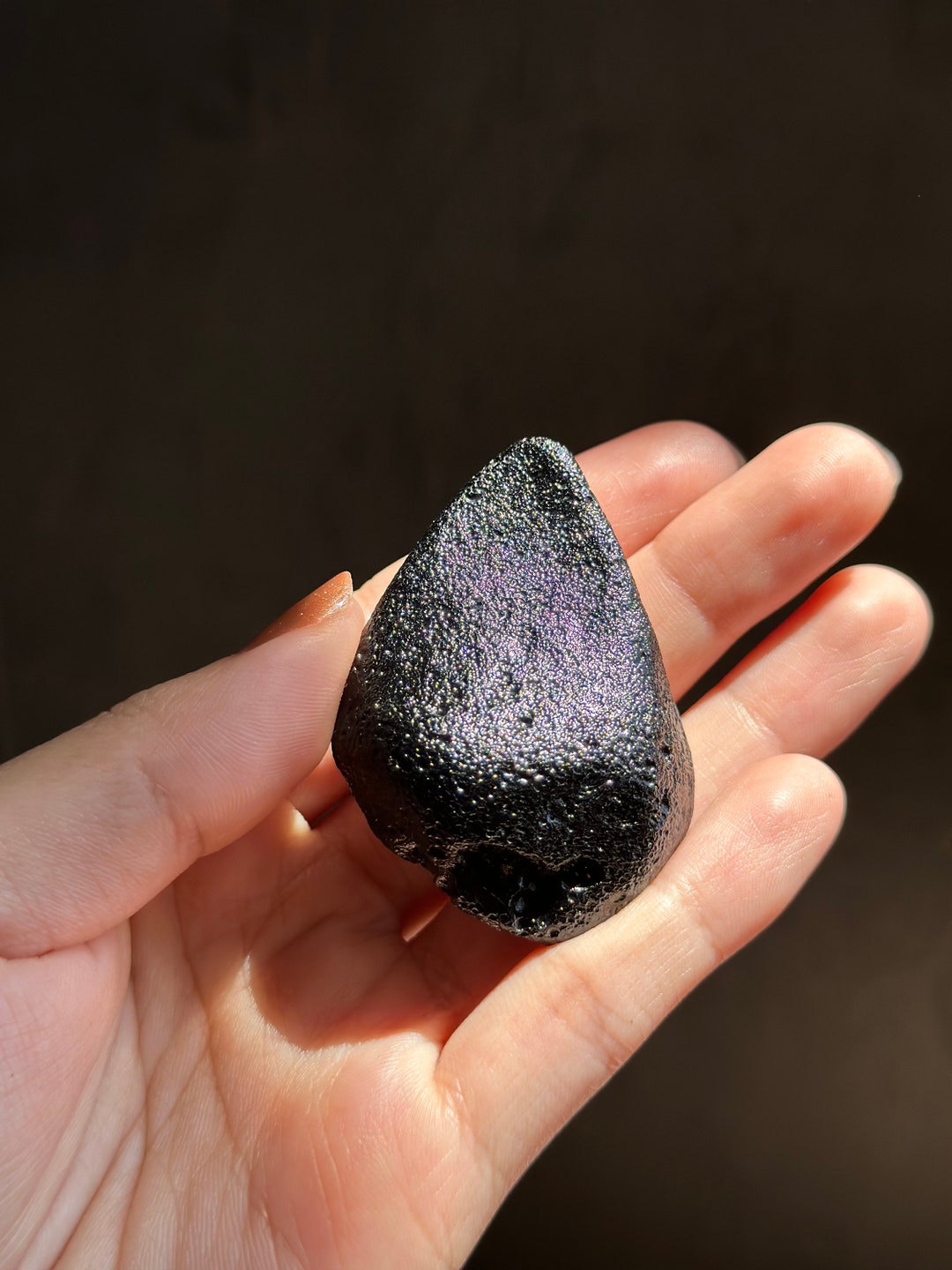 Rare Bicolite / Philippinite Tektite Unique Tear Drop Shape - Etsy