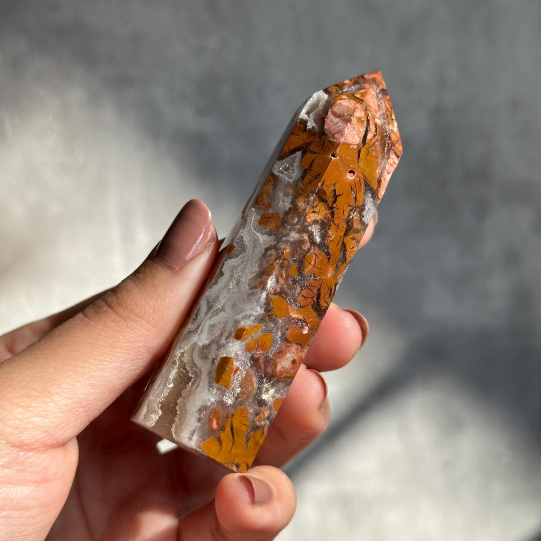Jasper Quartz Mix - Brecciated Jasper Tower - Etsy