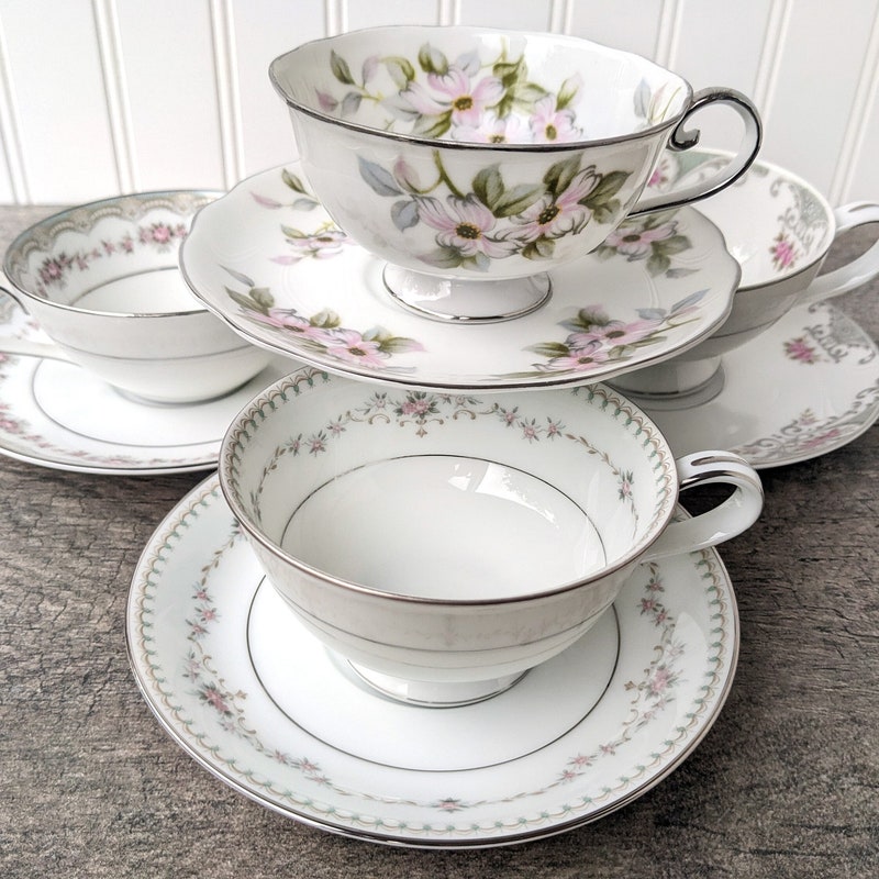 Pink Tea Cups - Etsy