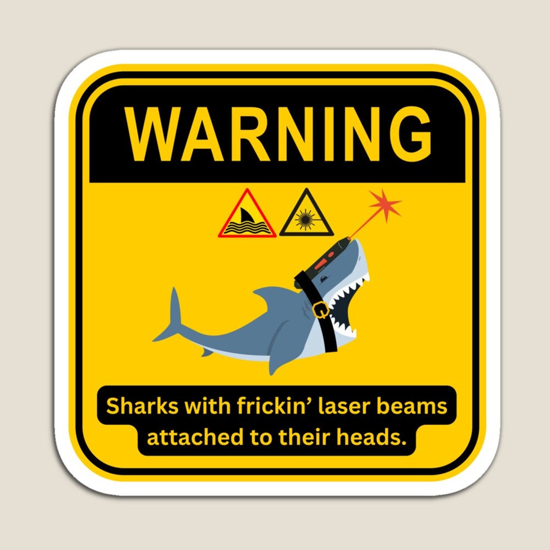 Sharks With Frickin' Laser Beams Attached to Their Heads. PNG 4000 X 4000 Pixel - Etsy