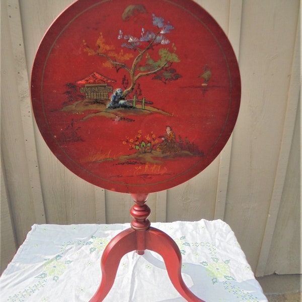 Painted Round Table - Etsy