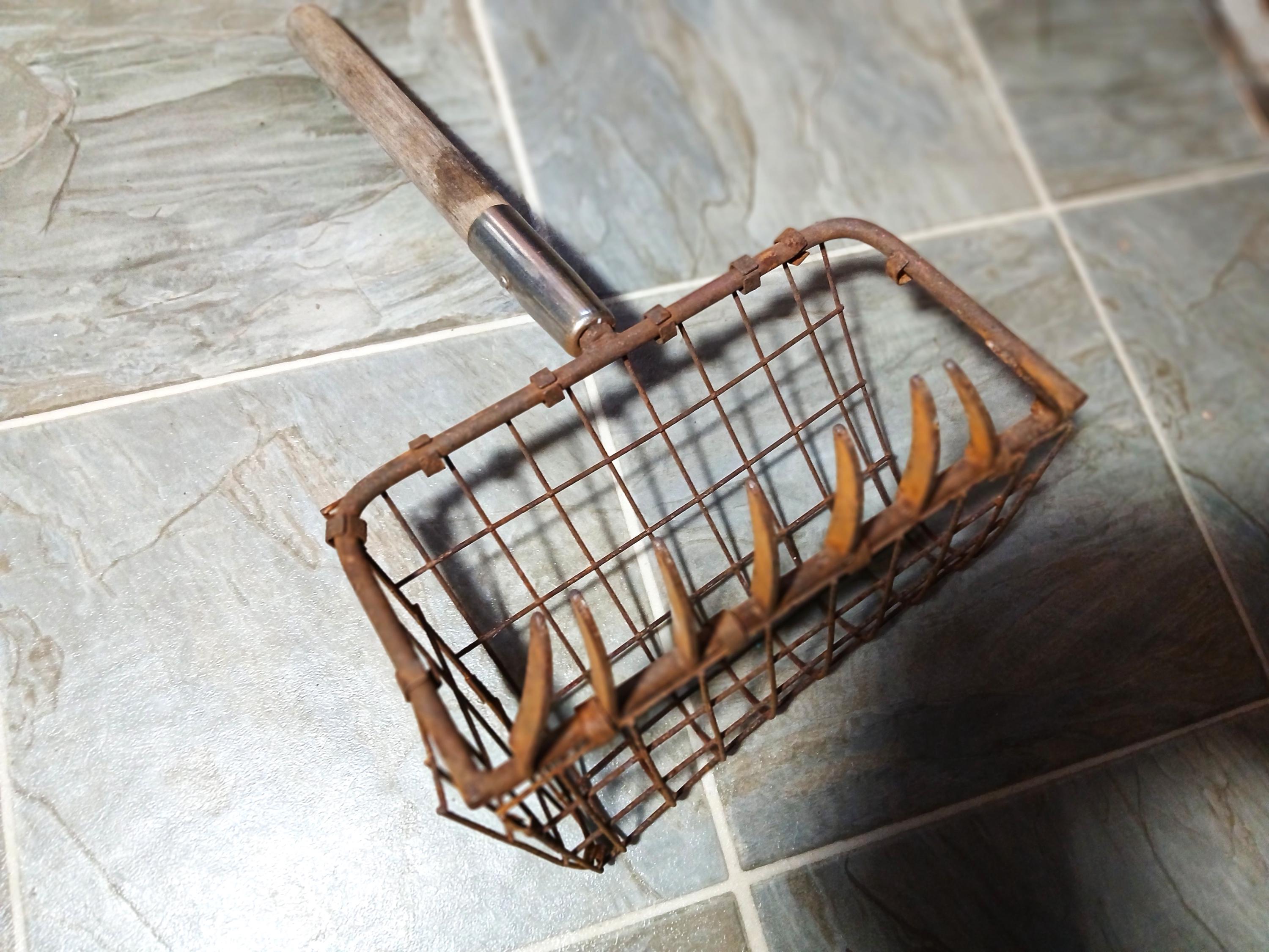 Rustic MAINE CLAM RAKE Basket: Vintage Nautical Home / Garden Decor - Etsy