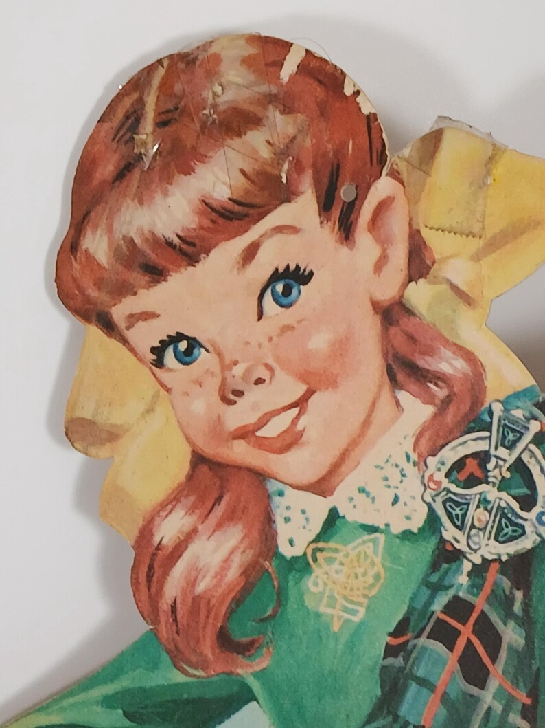 1960s St Patrick's Day Die Cut Decorations Dennison Irish Dancing Retro ...