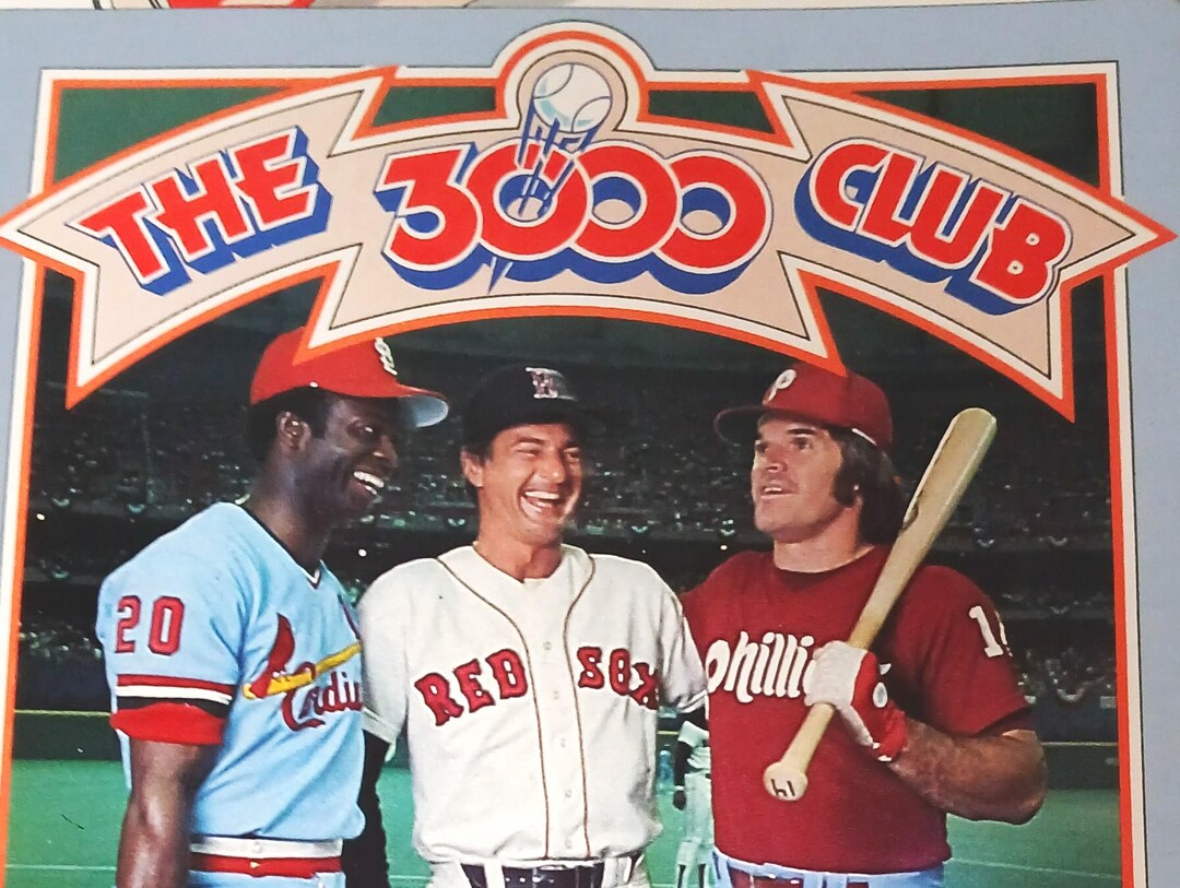1979 PETE ROSE Lou Brock Carl Yastrzemski 300 Club Sports Featured 3 ...
