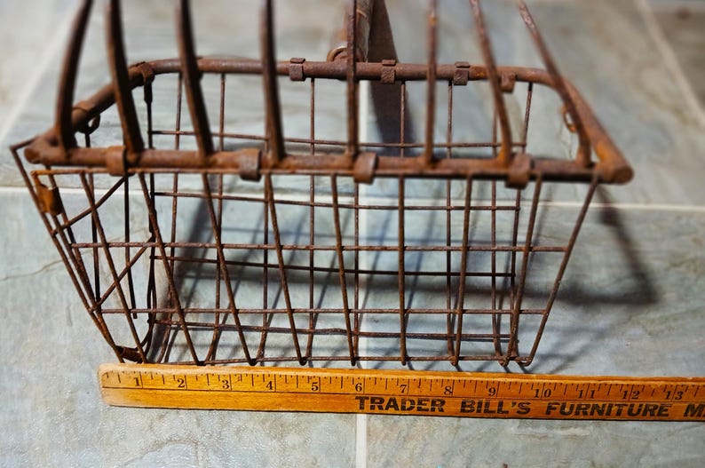 Rustic MAINE CLAM RAKE Basket: Vintage Nautical Home / Garden Decor - Etsy