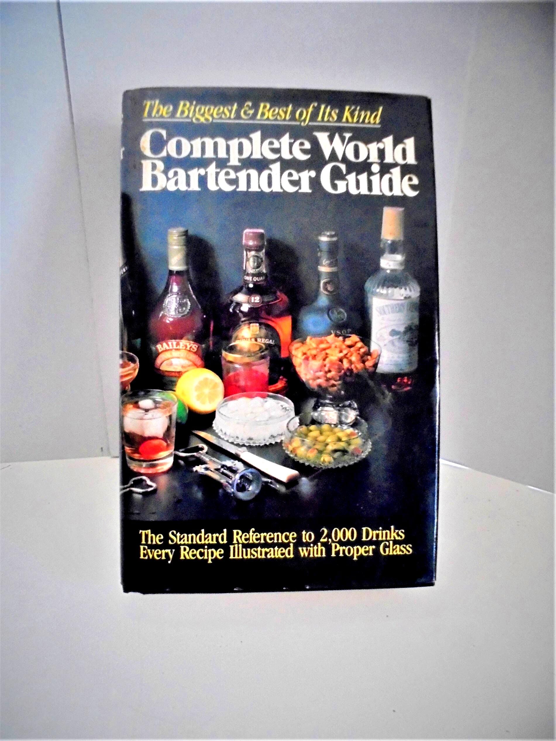 1984 Complete World Bartender Guide, Illustrated Drinks, Hardcover - Etsy